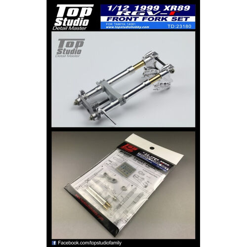 Top Studio TD23180 Suzuki RGV-R 1999 (XR89) - Front Fork Set (for Tamiya 14081 Kit)