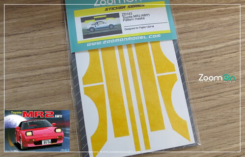 ZoomOn ZD143 Toyota MR2 AW11 - Pattern Masks Set (for Fujimi Kits)
