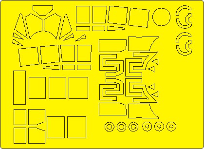 New Ware AM1340 Fiesler Fi-156 C Storch - BASIC Kabuki Masks (for Tamiya Kits)