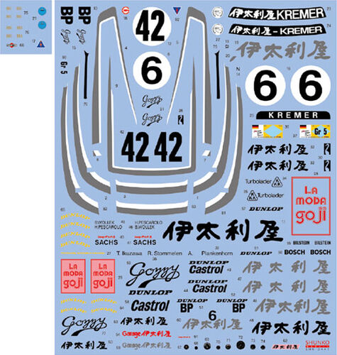 Shunko Models D441 Porsche 935 K3/80 - Italia 1980-1981 Decals Set