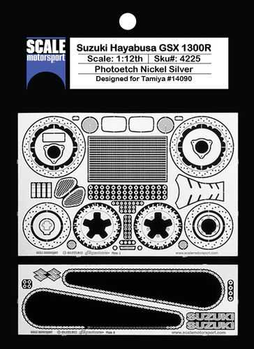 Scalemotorsport 4225 Suzuki Hayabusa GSX1300R - PE Detail-Up Set (for Tamiya 14090 Kit)