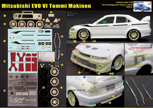 ZoomOn Z158 Mitsubishi EVO VI Tommi Makinen part set