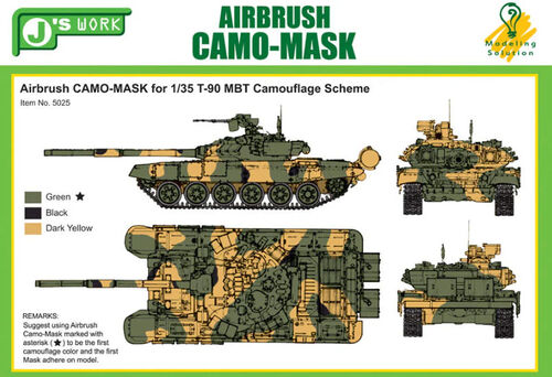J's work models PPA5025 T-90 MBT - Camo Mask