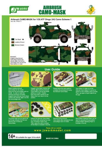 J's work models PPA5117 ATF Dingo 2A2 - Camo Mask Scheme 1