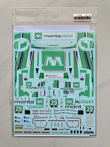 SK Decals 24118 Audi R8 LMS GT3 IMSA Daytona 24h No.29 Land - Decals Set (for NuNu Kits)