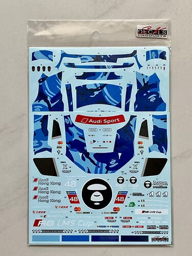 SK Decals 24135 Audi R8 LMS Cup Sepang 2016 Phoenix Racing Asia - Decals Set (for NuNu Kits)