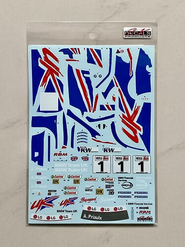SK Decals 24142 BMW 320i E46 FIA WTCC Race of Germany 2005 BMW Team UK - Decals Set (for NuNu Kits)