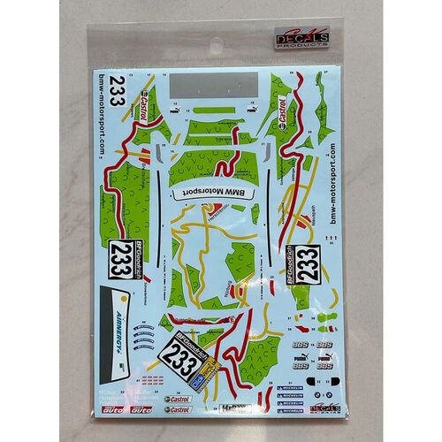 SK Decals 24148 BMW 320i E46 VLN 2005 Schubert Motorsport - Decals Set (for NuNu Kits)