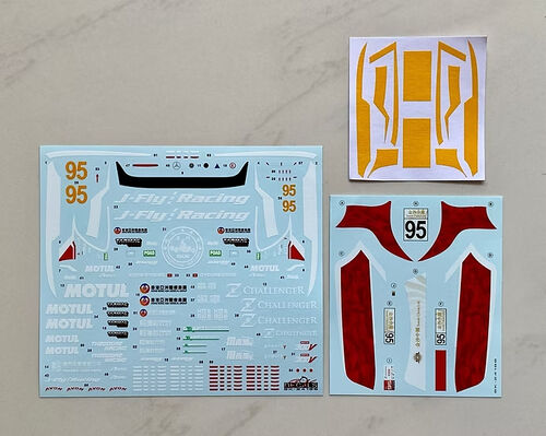 SK Decals 24168 Mercedes AMG GT Evo Macau GT Cup 2021 Craft-Bamboo Racing - Decals Set (for Tamiya Kits)