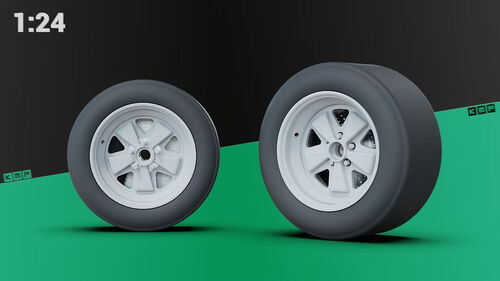 KMP Scalemodels TK24223 Porsche 911 SC RS - Fuchs Rims (for NuNu Kits)
