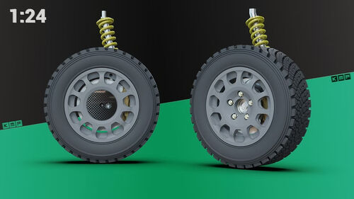 KMP Scalemodels TK24228 Hyundai i20 WRC and Gravel Set (for Belkits Kits)