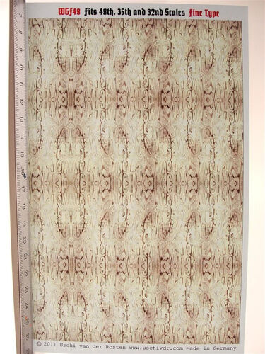 USCHI VAN DER ROSTEN 1006 Wood Grain Decal "Fine Type"