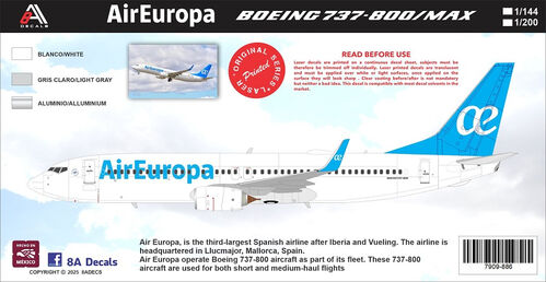 8aDecs 7909-886-200 Boeing 737-800/Max - Air Europa