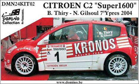 Dominomodel 24KIT02DS CITROEN C2 SUPER 1600 YPERS 2004 THIRY