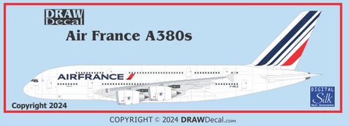 Draw Decal 20-A380-14 Airbus A380 - Air France