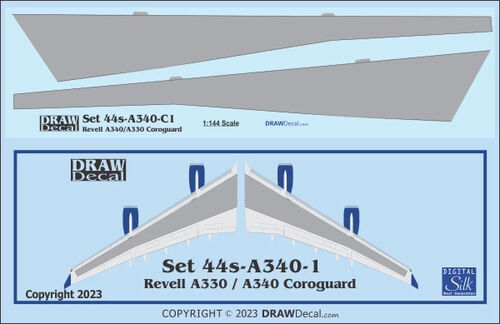 Draw Decal 44-A340-C1 Airbus A340 / A330 - Coroguard (for Revell Kits)