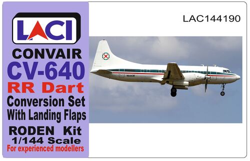 LACI 144190 Convair CV 640 with RR Dart - Conversion Set with Landing Flaps (for Roden Kits)