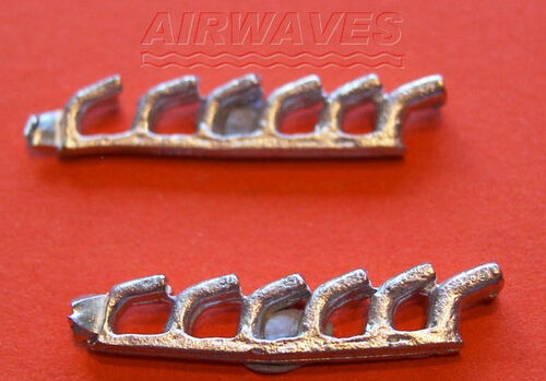 Airwaves S48016 Supermarine Spitfire - Fish Tail Exhausts (for Academy, Airfix, Hasegawa and Tamiya kits)