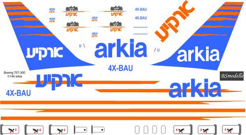 BSmodelle 144619 Boeing 757-300 - Arkia 2015 Decal