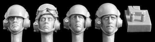 Hornet BH11 Headset Late 20th Century British AFV Helmet (4 pcs)