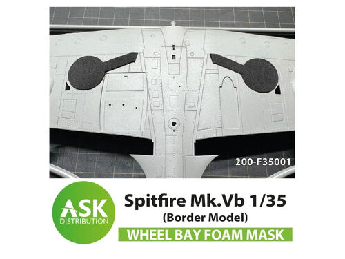 Art Scale Kit F35001 Supermarine Spitfire Mk.Vb - Wheel Bay Foam Mask (for Border Models Kits)