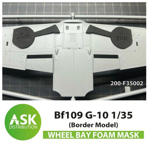 Art Scale Kit F35002 Messerschmitt Bf-109 G-10 - Wheel Bay Foam Mask (for Border Models Kits)