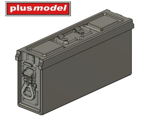 Plus Model DP3082 Ammunition Boxes for 7,92 mm Ammunition – Late (10 pcs / 3D-Printed)