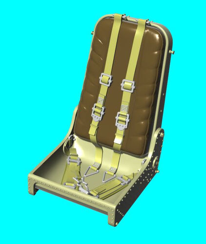 LF Models 3D3202 Messerschmitt Me-262 - 3D-Printed Seat (for Hasegawa and Trumpeter Kits)
