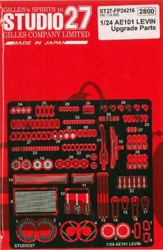 Studio 27 FP24216 Toyota Levin AE101 - Upgrade Parts (for Hasegawa Kits)