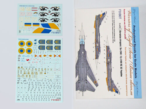 FOXBOT 72-079T Sukhoi Su-24 M - Ukrainian Air Force and Stencils