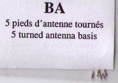 Renaissance 24BA Turned Antenna Basis (5 pcs)