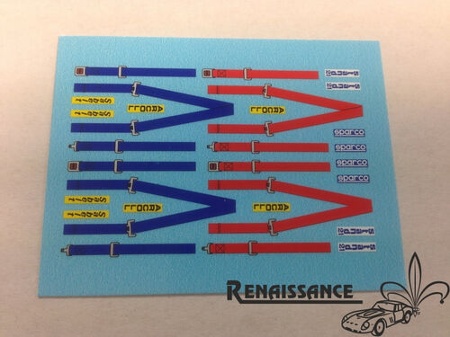 Renaissance 24HARDEC2 3 Point Harness - Red And Blue