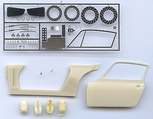 Renaissance TK24-012 Porsche 911 GT2 - PE Parts and Resin Doors (for Tamiya Kits)