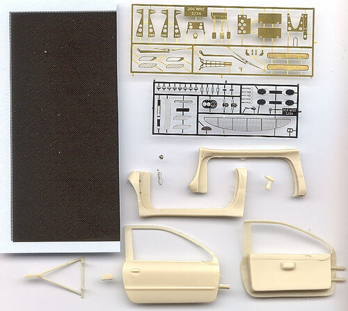 Renaissance TK24-056 Peugeot 206 WRC - Open Doors Resin Parts PE Parts (for Tamiya Kits)