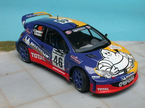 Renaissance TK24-139 Peugeot 206 WRC - RAC 2002 Rossi Michelin (for Tamiya Kits)