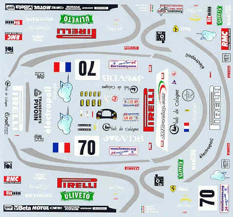 Renaissance TK24-163 Ferrari 360 Modena - Transkit Wheels Bodywork Spoiler etc. JMB Racing LM2003 (for Tamiya Kits)