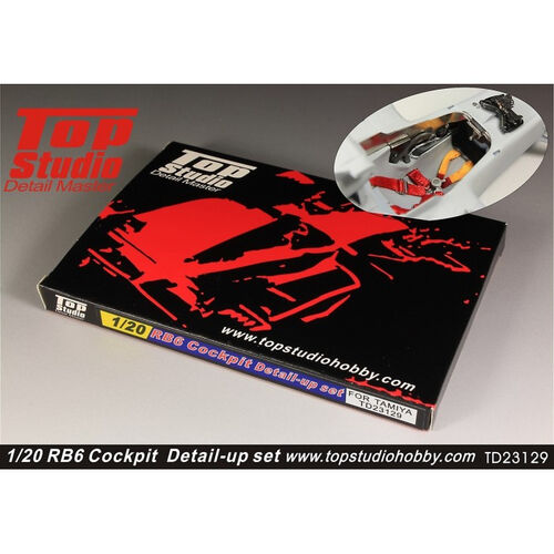 Top Studio TD23129 Red Bull RB6 - Cockpit Detail Up Set (for Tamiya Kits)