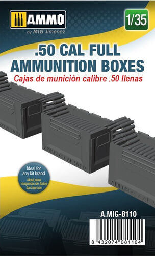 AMMO of Mig Jimenez 8110 US .50 cal Full Ammunition Boxes