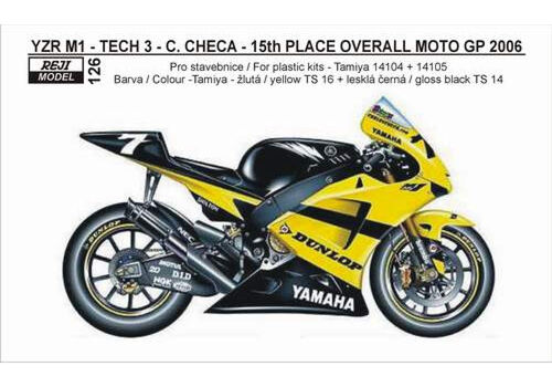 Rejimodel 126 Yamaha YZR M1 - 2006 „TECH 3“ # 7 Checa (for Tamiya Kits)