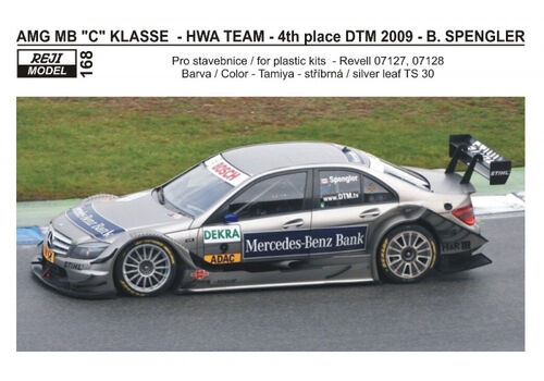 Rejimodel 168 Mercedes AMG C-Class DTM 2009 HWA Team (for Revell Kits)