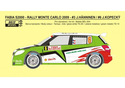 Rejimodel 169 Skoda Fabia S2000 - Rally Monte Carlo 2009 (for Belkits kits)