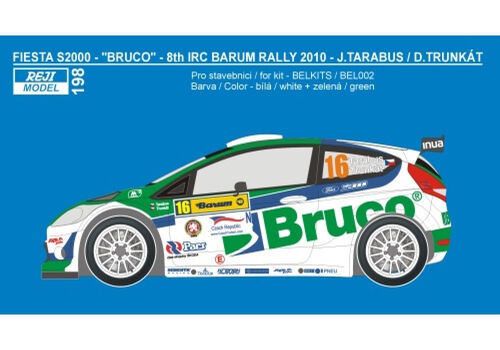 Rejimodel 198 Ford Fiesta S2000 - IRC Barum Rally 2010 Tarabus / Trunkat (for Belkits Kits)