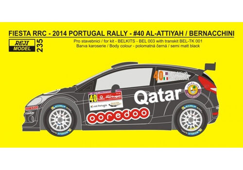 Rejimodel 235 Ford Fiesta RRC Rally Portugal 2014 Al-Attiyah / Bernacchini (for Belkits Kits)