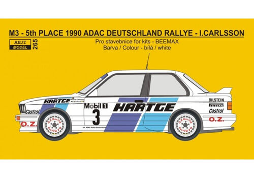 Rejimodel 265 BMW M3 - 1990 ADAC Deutschland Rally I.Carlsson / P.Carlsson (for Beemax Kits)
