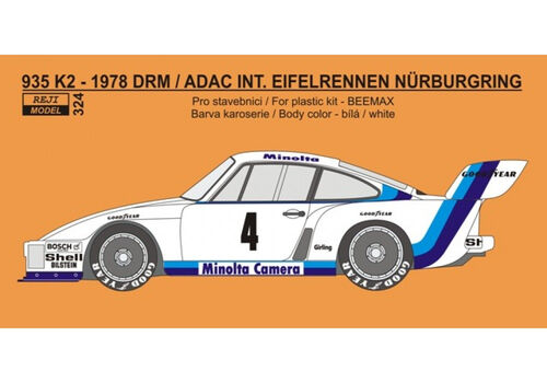 Rejimodel 324 Porsche 935 K2 - 1978 DRM Int.ADAC - Eifelrennen Nurburgring (for Beemax Kits)