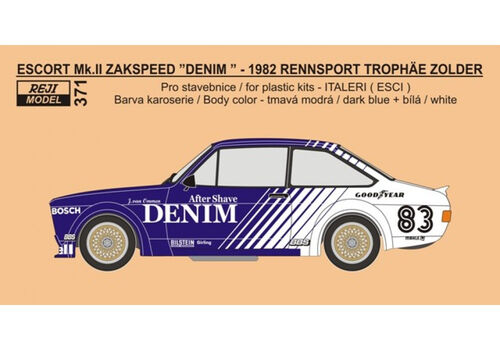 Rejimodel 371 Ford Escort Mk.II Zakspeed "Denim" - 1982 Rennsport Trophee Zolder (for Esci and Italeri Kits)