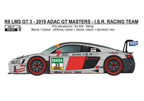 Rejimodel 407 Audi R8 LMS GT3 - 2018 / 2019 ADAC GT Masters - I.S.R. Racing (for Meng Kits)