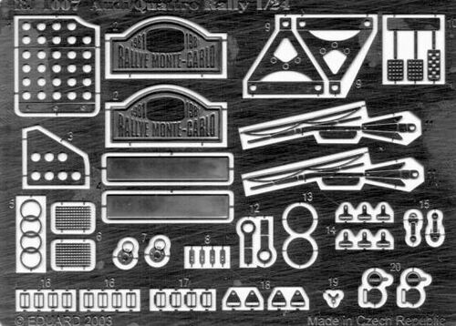 Rejimodel 1007 Audi Quattro Rally 1981-1983 - PE Special Parts