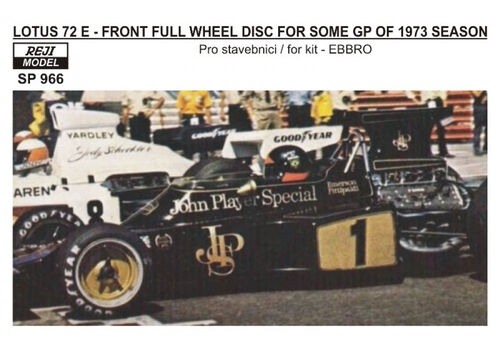 Rejimodel SP966 Lotus 72E - 1973 GP Front Wheels (for Ebbro kits)