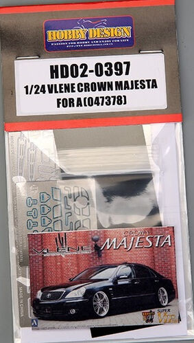 Hobby design HD02-0397 Vlene Crown Majesta - Detail Up PE Set (for Aoshima 047378 Kit)